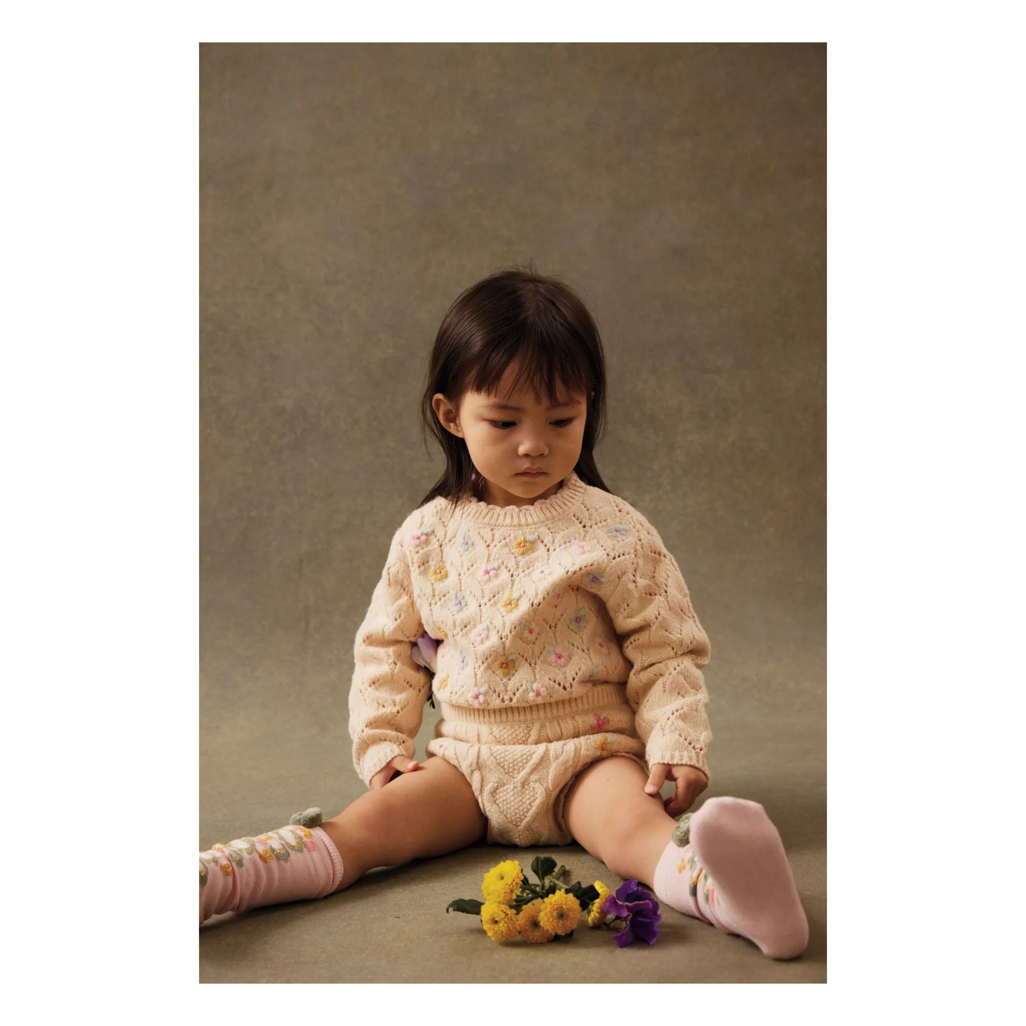 Louise Misha - Bloomer Ripane Laine - Cream | Smallable