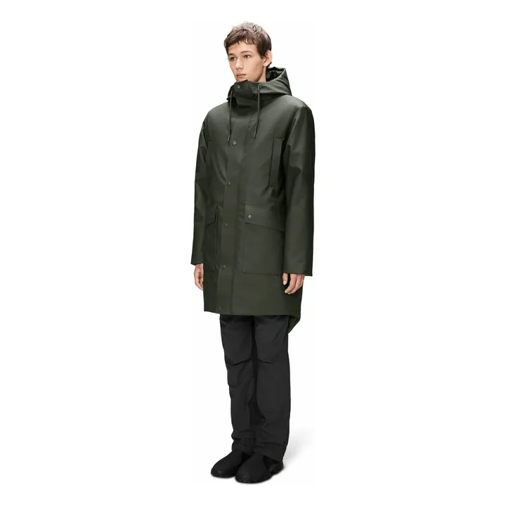 Rains - Nome W3T3 Giacca parka lunga - Verde scuro | Smallable