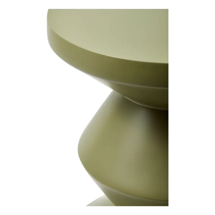 Pols Potten - Zig Zag Outdoor Stool - Olive green | Smallable