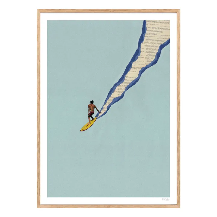 Ciel Glue - Santa Cruz poster - Light blue | Smallable