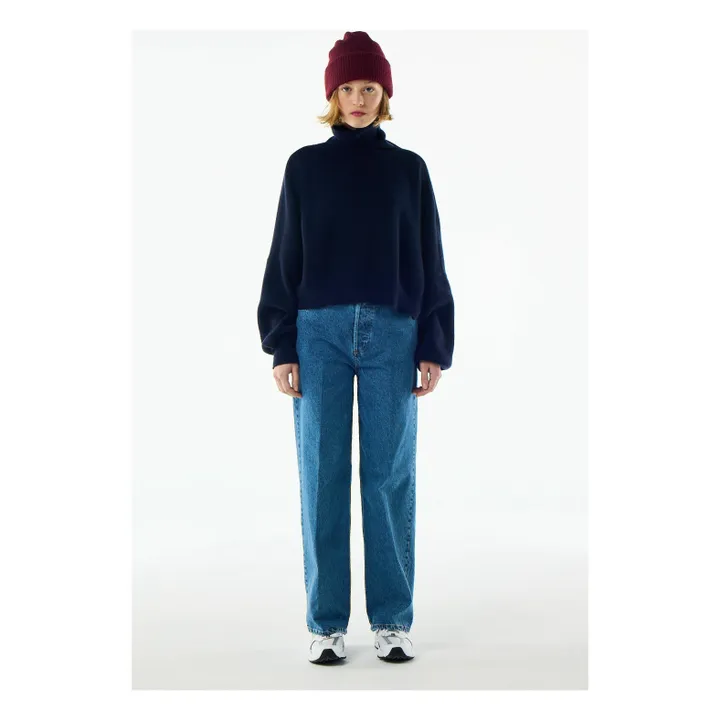 BELLEPIECE - Pull Andy Laine Mérinos - Bleu marine | Smallable