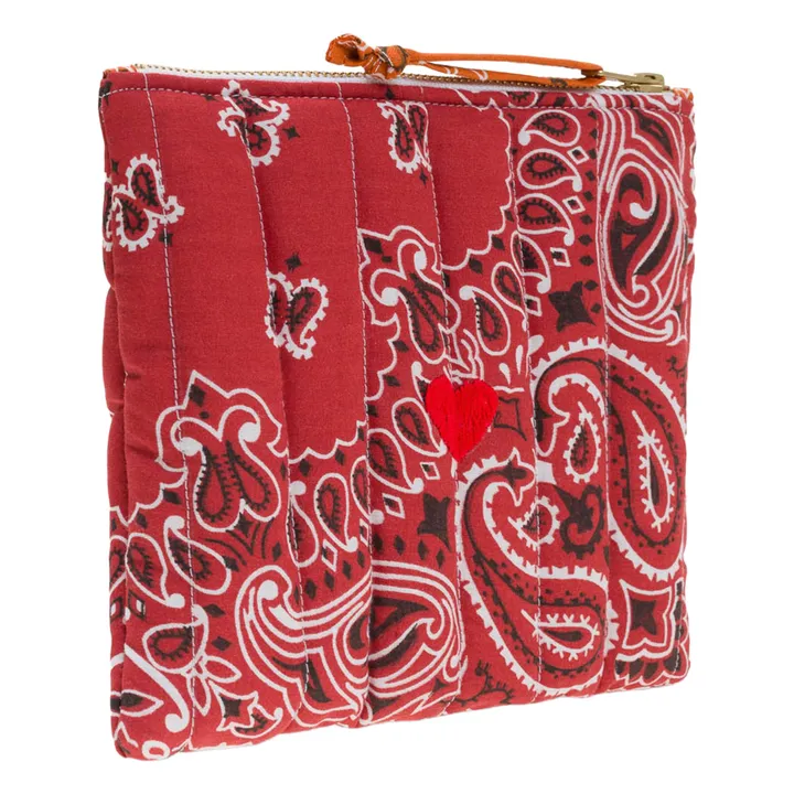Call it by your name - Mini Zipped Heart Pouch - Red | Smallable