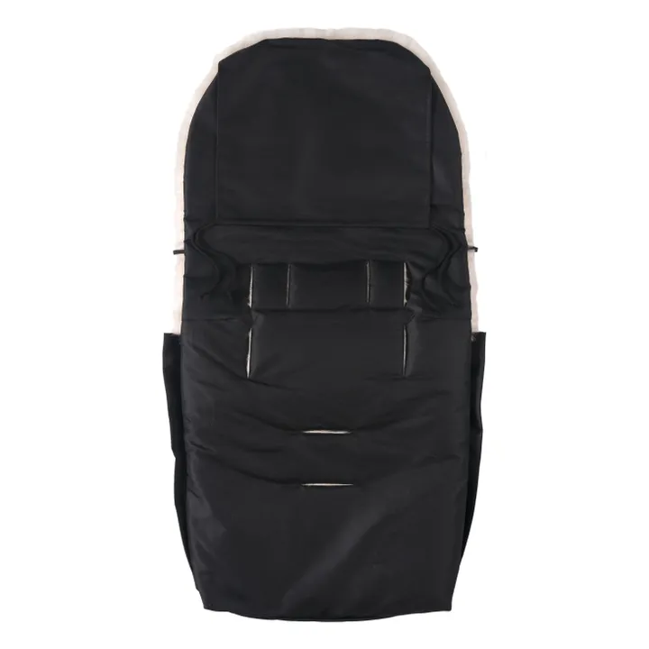 BINIBAMBA - Universal fixed harness footmuff in lambskin - Toast | Smallable