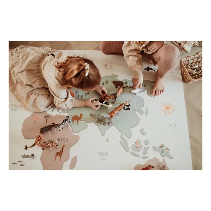 Play and Go - Tiloo modular playmat - World Map | Smallable