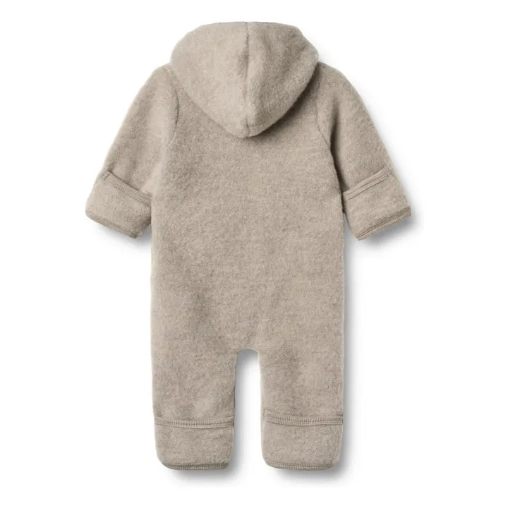 Wheat - Ata Merino Wool Jumpsuit - Beige | Smallable
