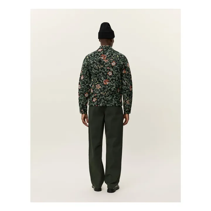Les Deux - Jaiden Flower Jacquard Overshirt - Black | Smallable