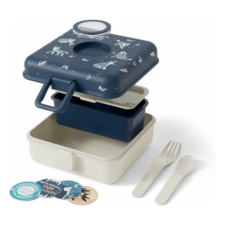 Monbento - Lunch box Snacky Loup - Blue | Smallable