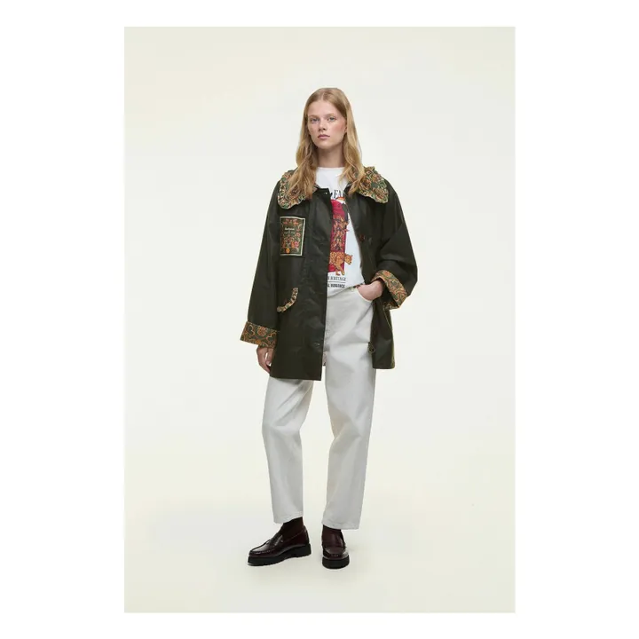 Barbour - Barbour x Farm Rio Collaboration - Maria-Clara Waxed Jacket ...