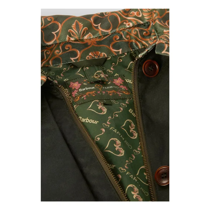 Barbour - Barbour x Farm Rio Collaboration - Maria-Clara Waxed Jacket ...