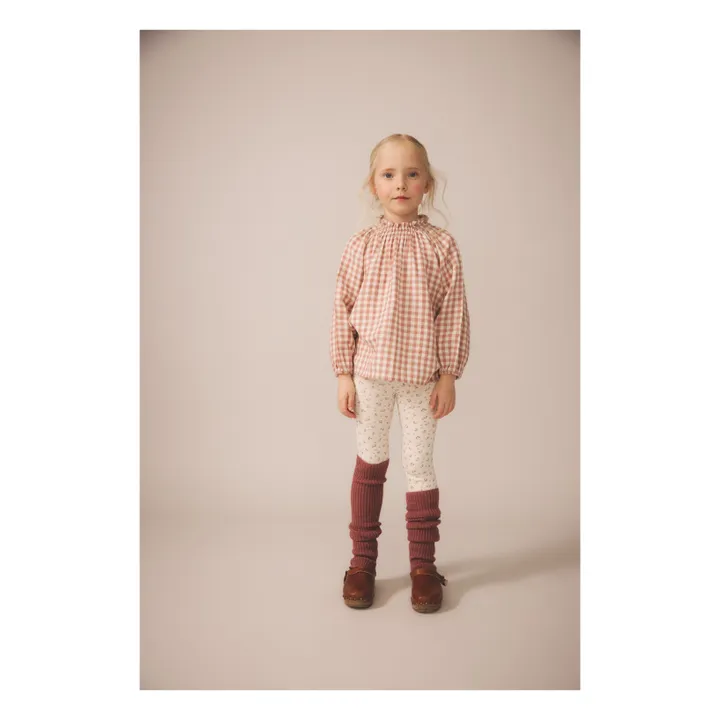 Soor Ploom - Legging Stretch Fleuri Coton Bio - Rose | Smallable