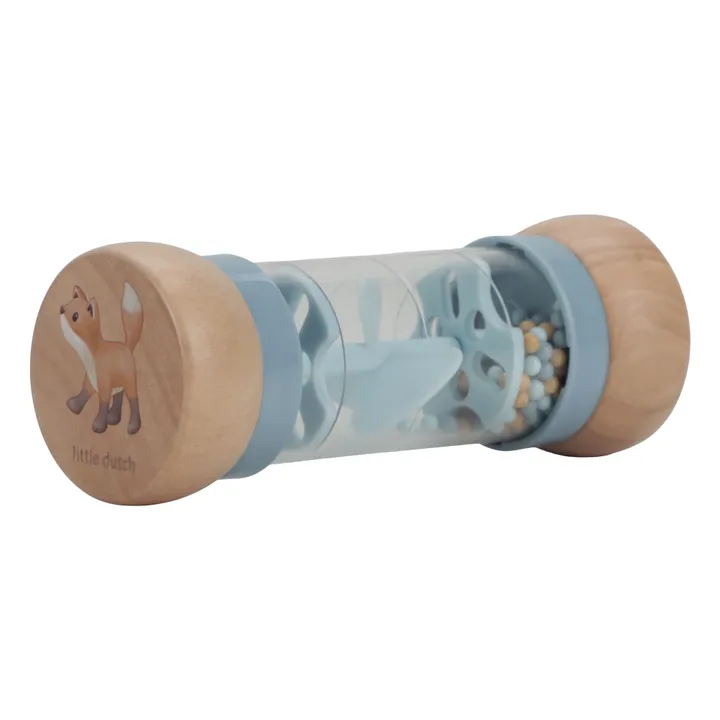 Little Dutch - FSC wooden rain rattle - Forest Friends - Blue | Smallable
