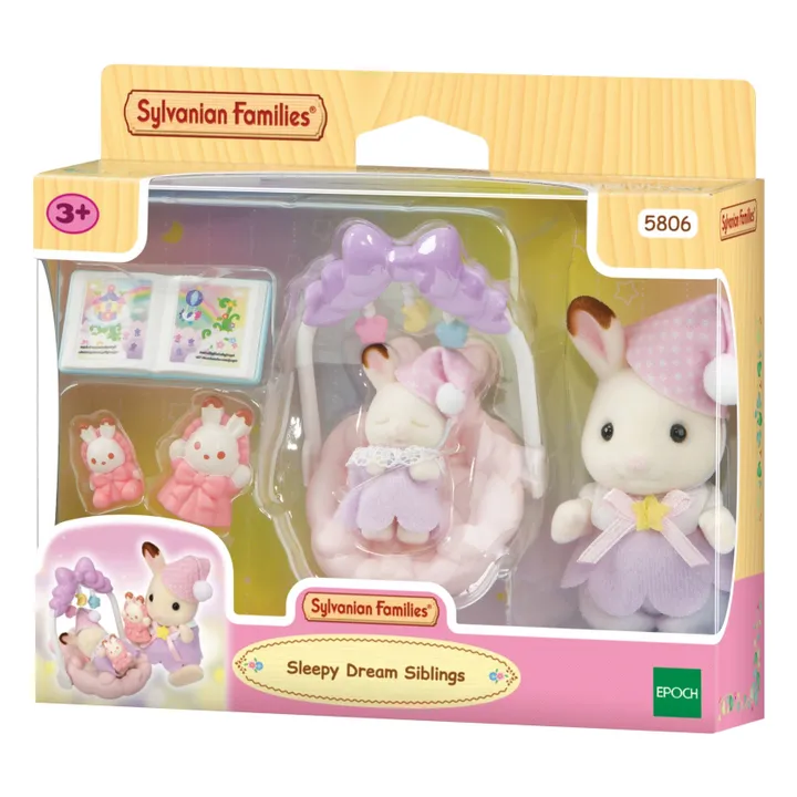Sylvanian Families - Lapin Chocolat sisters' bedtime | Smallable