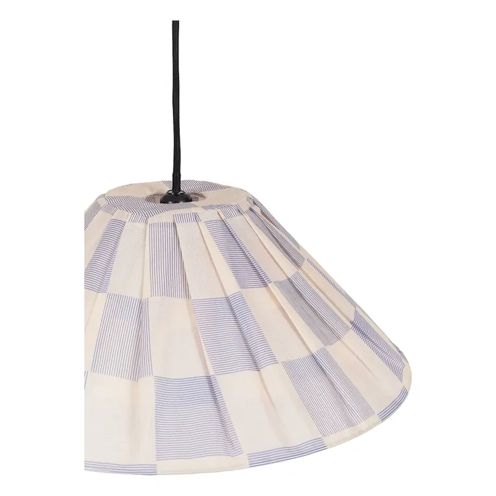Nobodinoz - Ava Checks lampshade - Blue | Smallable
