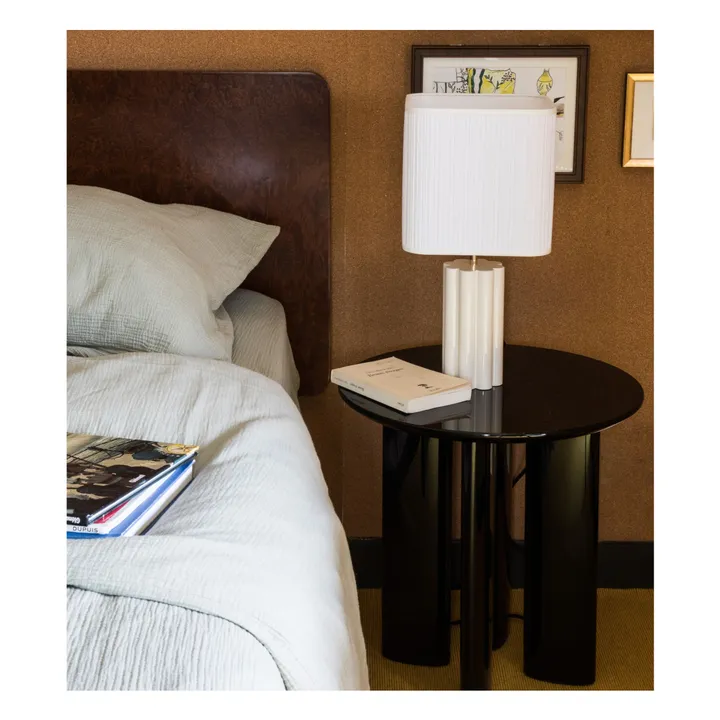 The Socialite Family - Carlotta side table in lacquered beech - Black ...