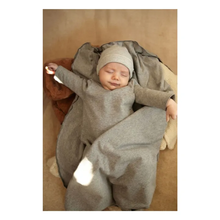 Gray Label - Organic cotton jumpsuit - Heather grey | Smallable