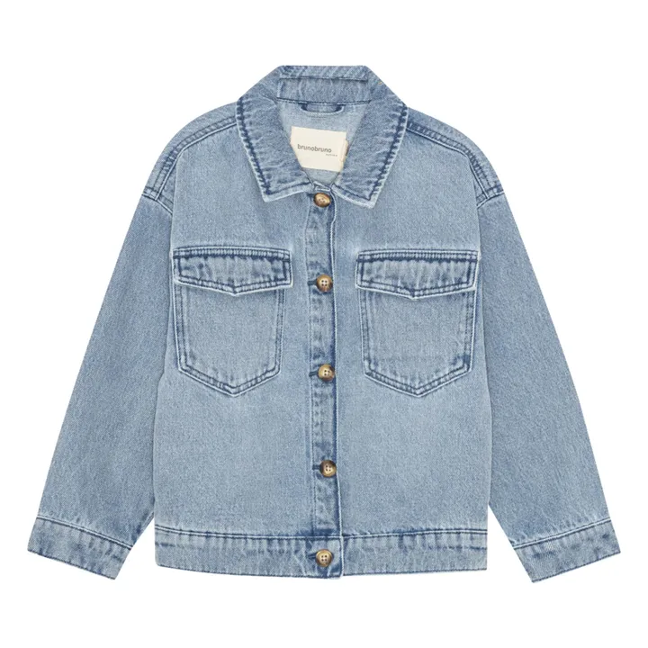 brunobruno nation - Denim Lou Organic Cotton Jacket - Light Blue ...