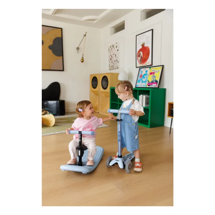 Micro - Mini Micro Deluxe Rock&Go LED scooter - Light Blue | Smallable