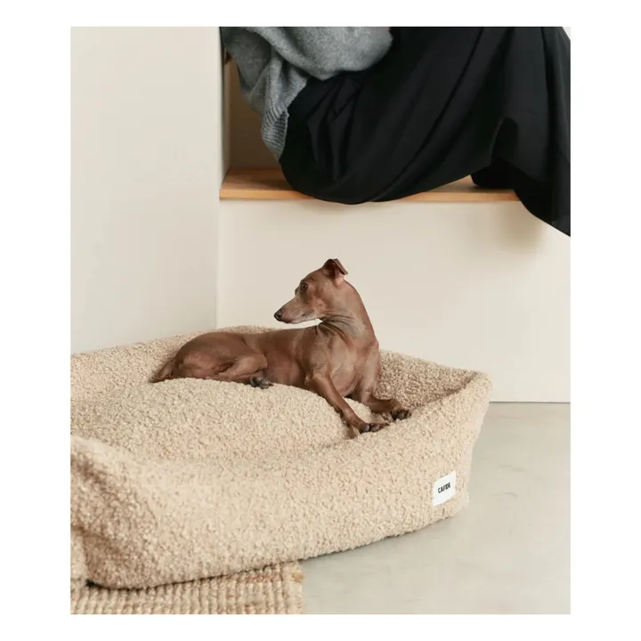 Cafide - Snozy terry dog bed - Beige | Smallable