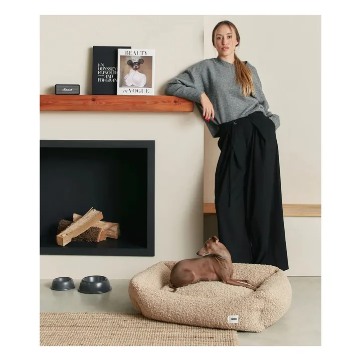 Cafide - Snozy terry dog bed - Beige | Smallable