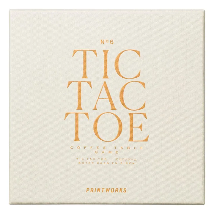 PrintWorks - Jeu de Tic Tac Toe - Crème | Smallable