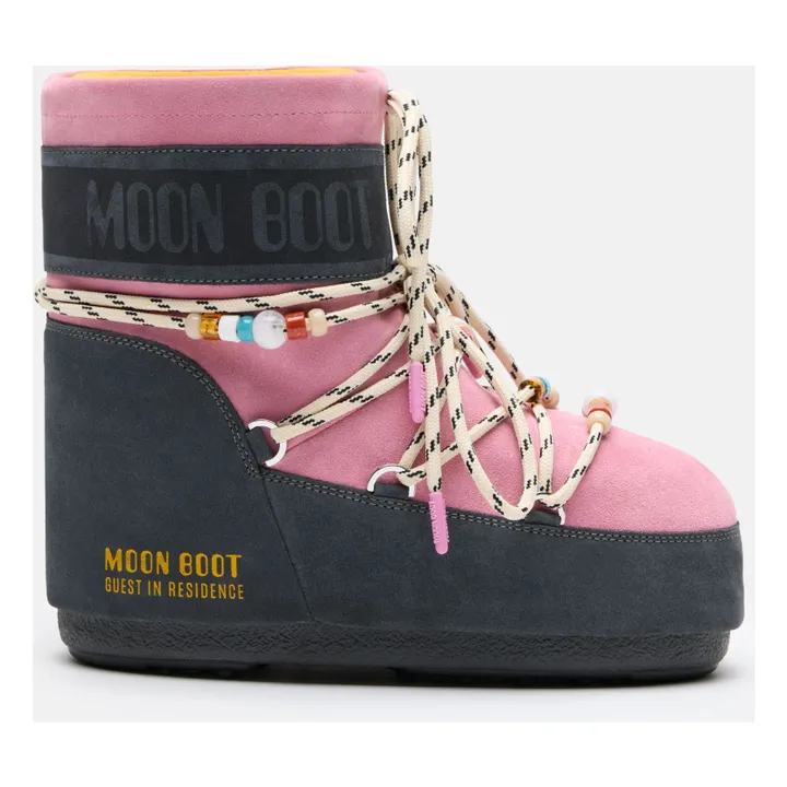 Moon Boot - MB x Guest in Residence Icon Low Suede Boots - Pink | Smallable