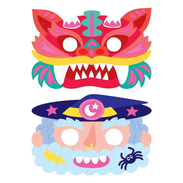Omy x Gallimard Jeunesse - Kit of 6 Magic Mask decorating masks | Smallable