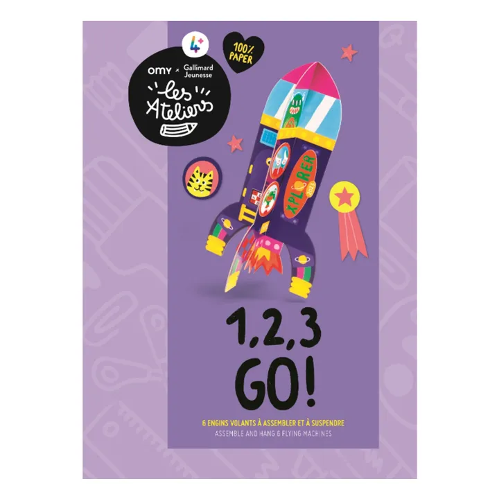 Omy x Gallimard Jeunesse - Kit of 6 hanging flying machines | Smallable