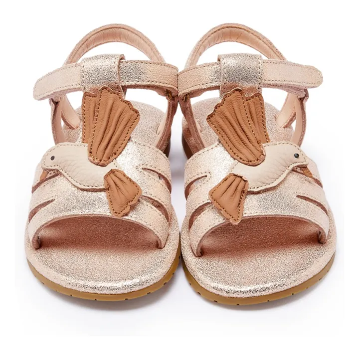 Donsje - Iles Sky Colibri Sandals - Pink Gold | Smallable