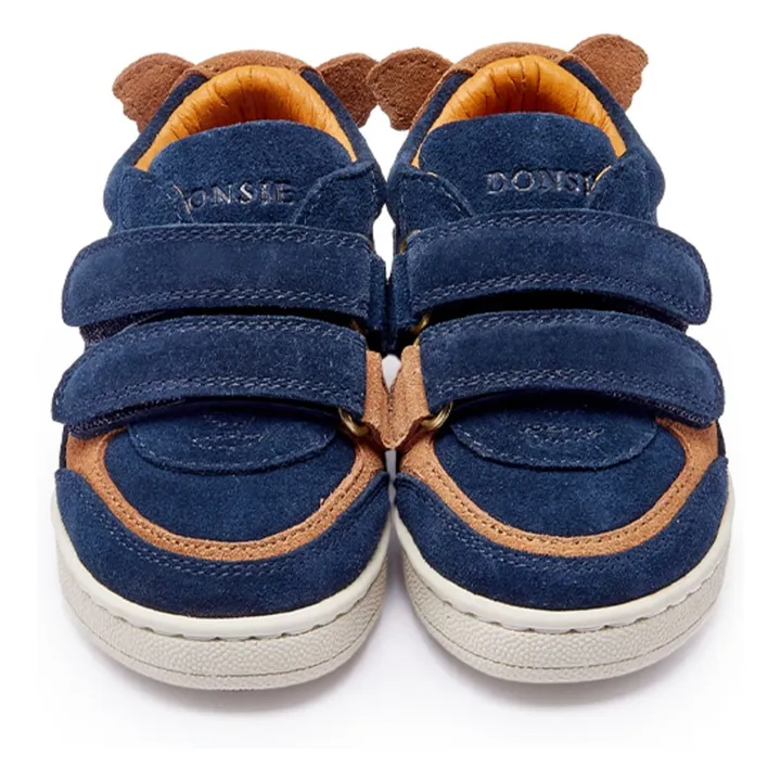 Donsje - Pinou Koala Suede Scratch Sneakers - Midnight blue | Smallable