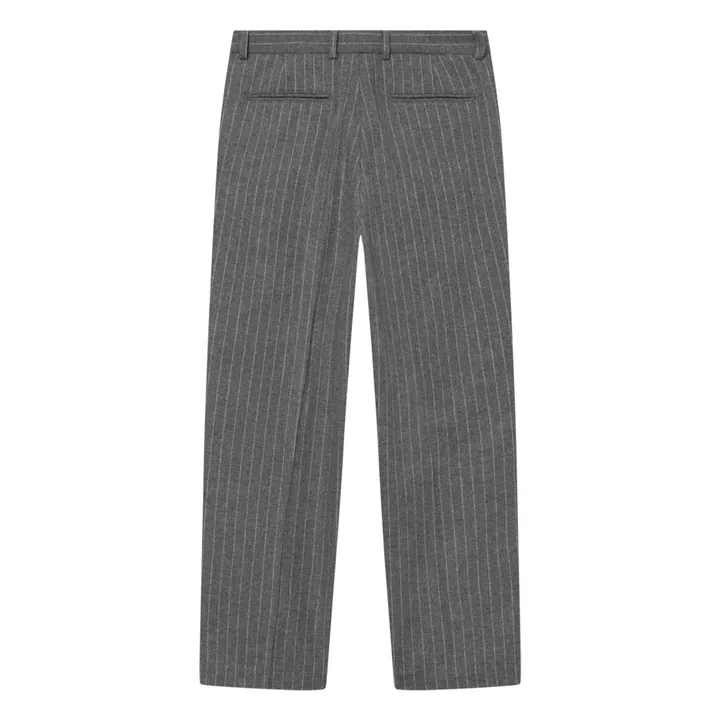 Les Deux - Como Pinstripe Straight-Line Slacks Stripes - Grey | Smallable