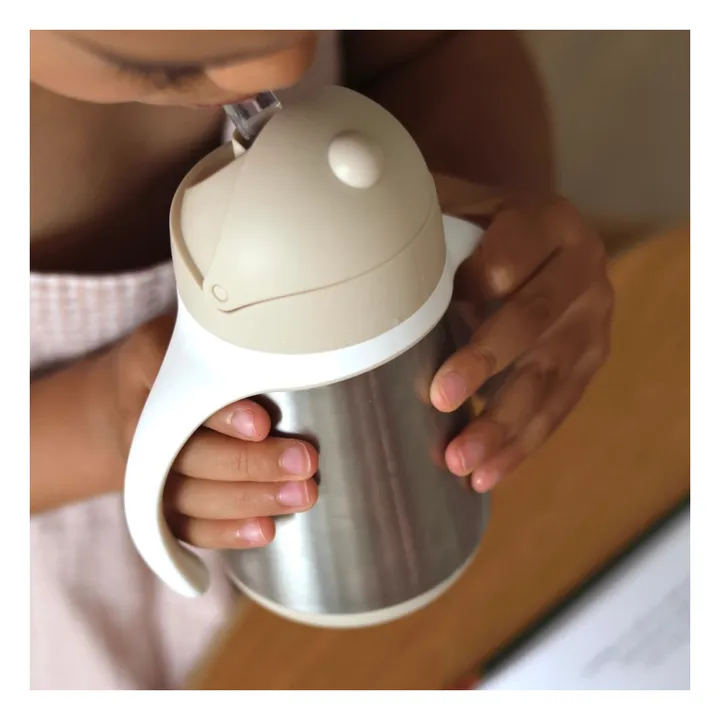 Béaba - Stainless steel straw cup - Clay | Smallable