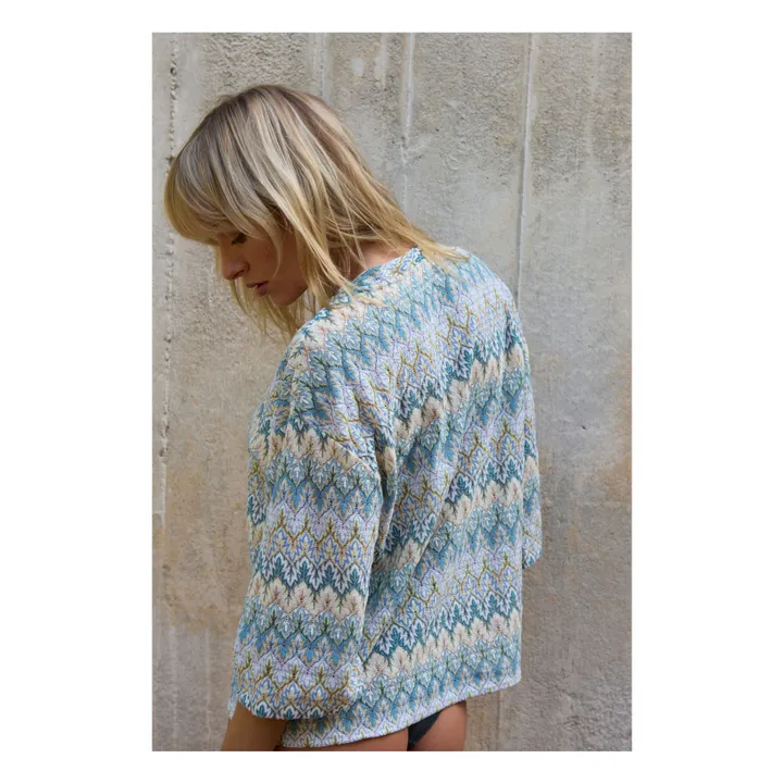 Baie Brune - Charles T-shirt - Blue Green | Smallable