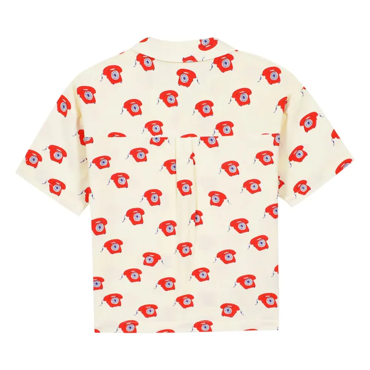 Bonton - Camicia con i telefoni di Las Vegas - Rosso | Smallable