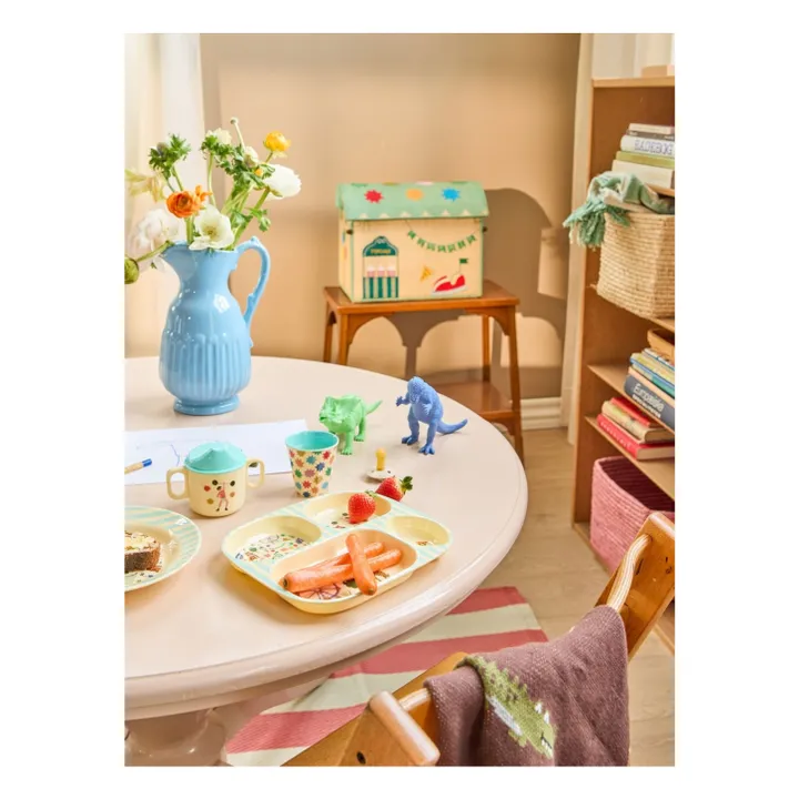 Rice - Fun Fair melamine training cup - Blue | Smallable