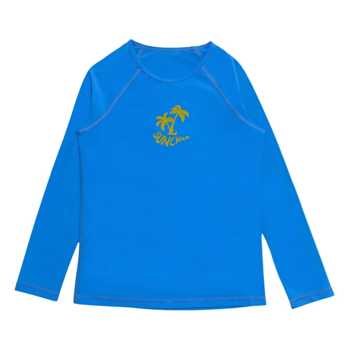 Sunchild - Saco Smallpalm UV protection T-shirt - Azure blue | Smallable