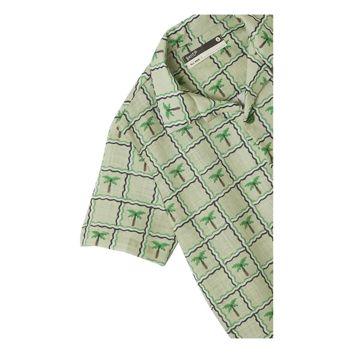 Fabula - Camicia con albero di palma - Verde chiaro | Smallable