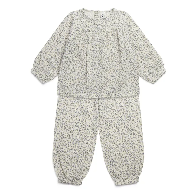 Petit Bateau - Le Touquet Organic Cotton Pyjamas - Blue | Smallable