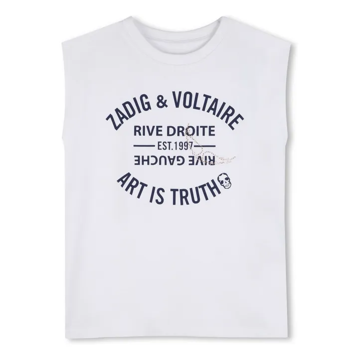 Zadig & Voltaire - Logo Strass Jersey T-shirt - White | Smallable