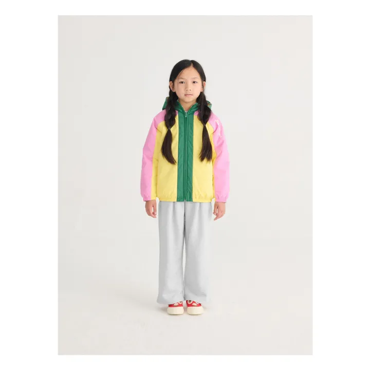 Bobo Choses - Colorblock Recycled Fiber Reversible Jacket - Yellow ...