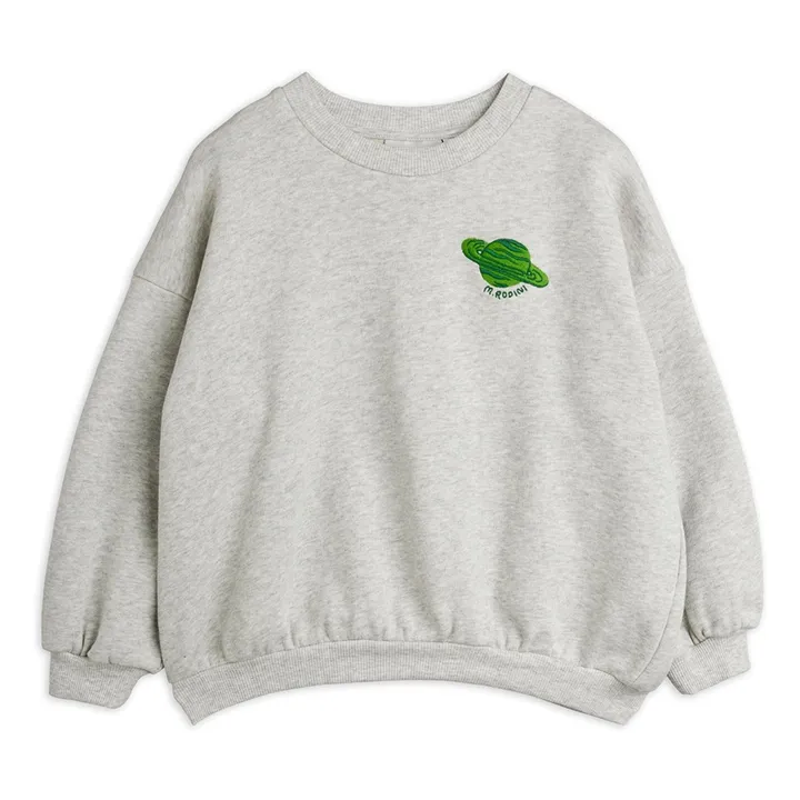 Mini Rodini - Planète Coton Bio sweatshirt - Heather grey | Smallable