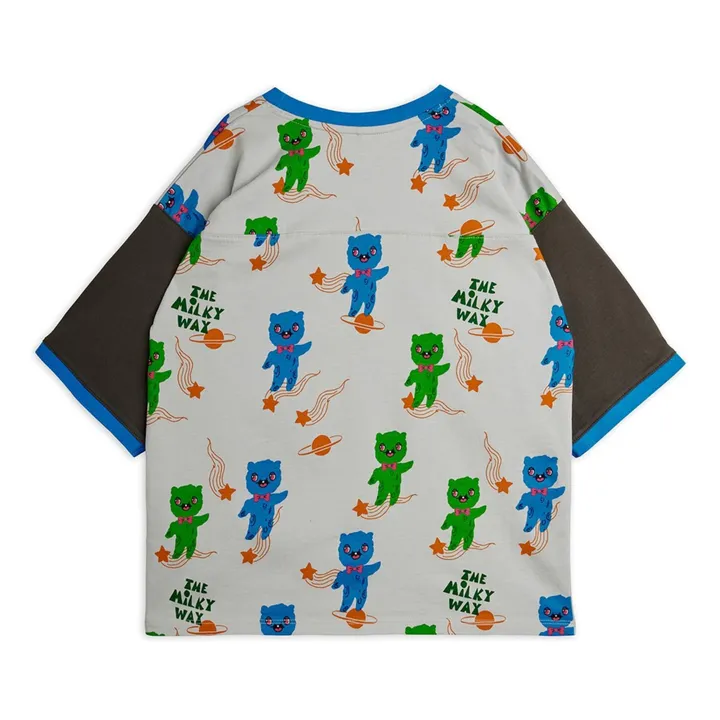 Mini Rodini - Loose Aliens organic cotton T-shirt - Light grey | Smallable