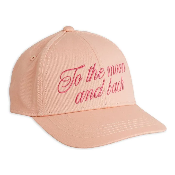 Mini Rodini - To The Moon And Back organic cotton cap - Pink | Smallable