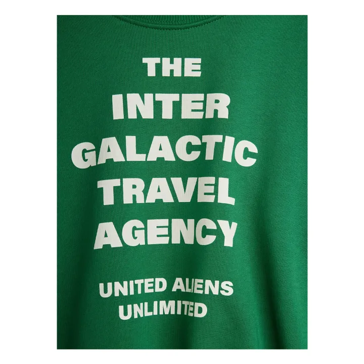 Mini Rodini - Sweat Travel Agency Organic cotton - Green | Smallable