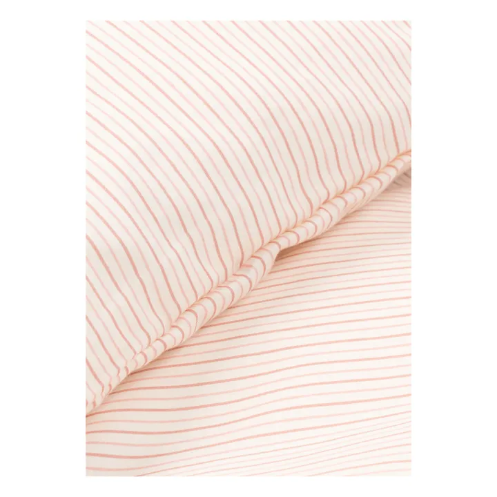 Konges Sløjd - Stripie bed linen set - Pink | Smallable