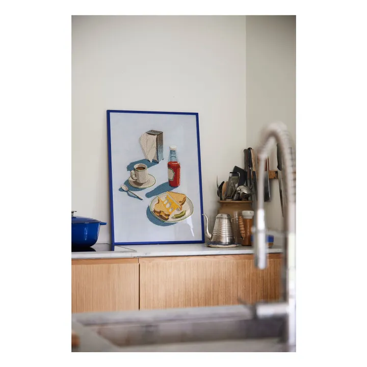 Paper Collective - Affiche House Special, Adrienna Matzeg - Bleu ...