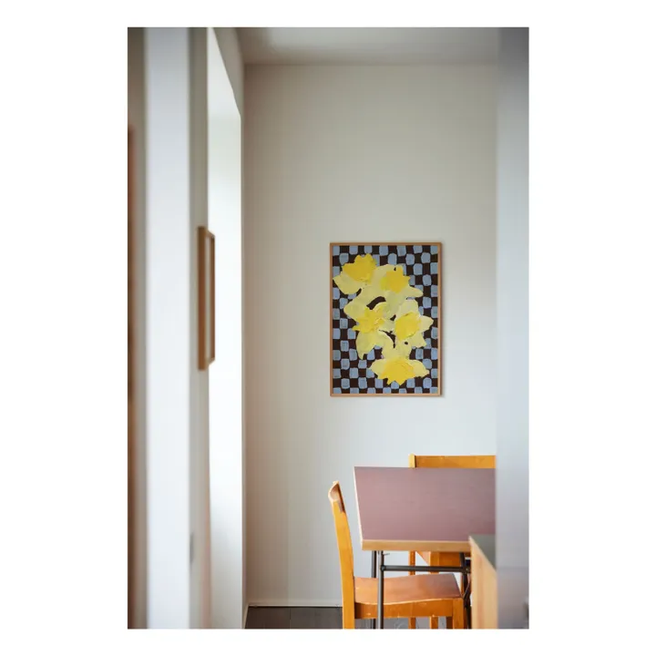 Paper Collective - Affiche Flowers with Checks 05, Liat Greenberg ...