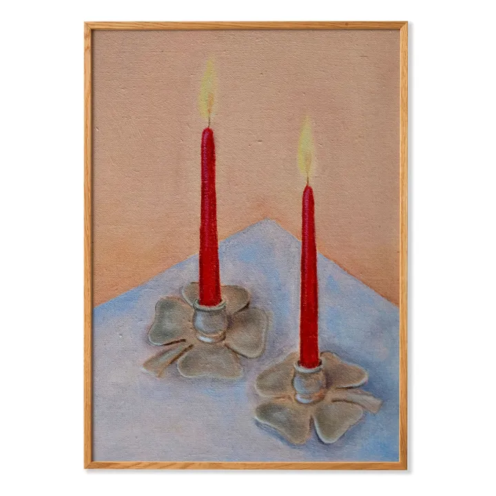 Paper Collective - Affiche Lucky Light, Beth Kay - Rouge | Smallable