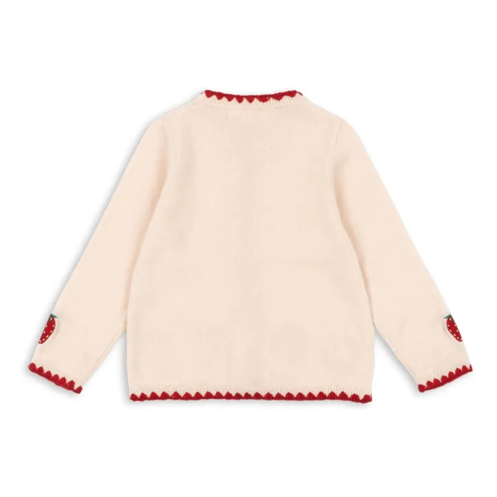 Konges Sløjd - Collette Strawberry Wool Vest - Cream | Smallable
