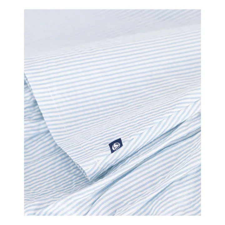Petit Bateau - Striped Seersucker Organic Cotton Collar and Bloomer ...