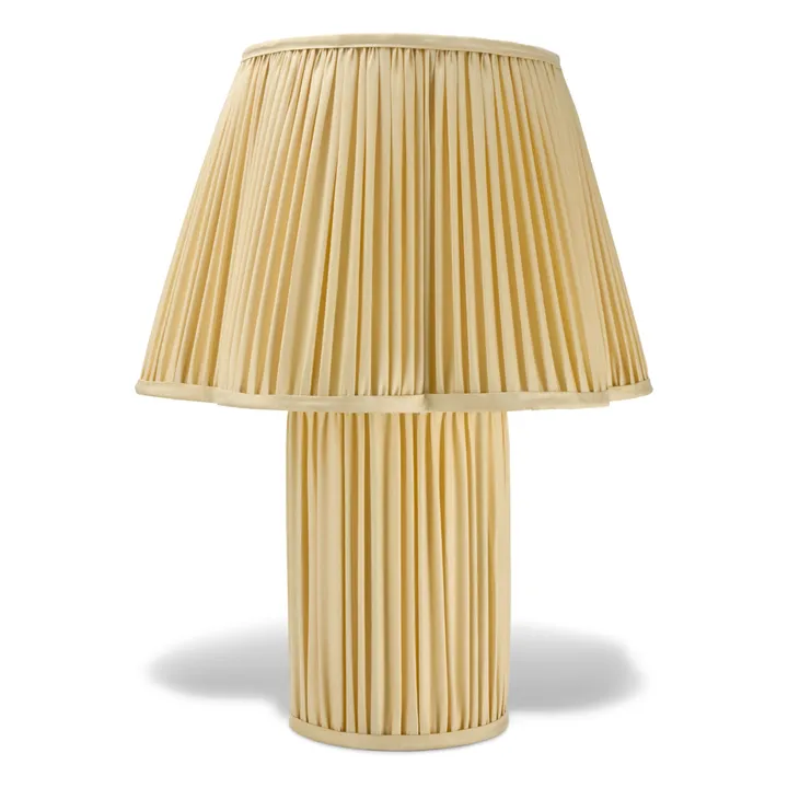 Doing Goods - Myra silk table lamp - Pale yellow | Smallable